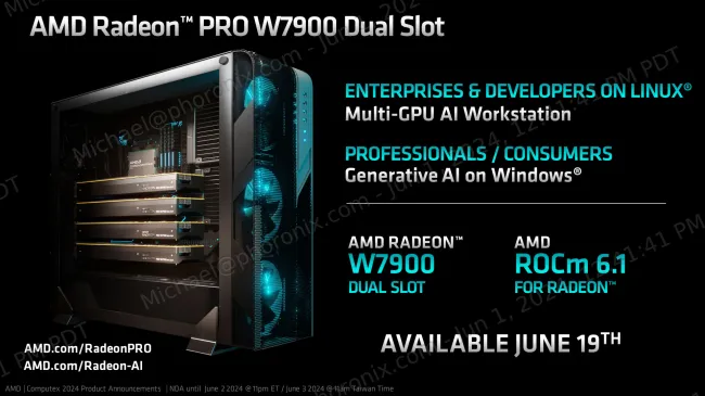 AMD Announces Radeon PRO W7900 Dual Slot For Workstations & Gen AI ...