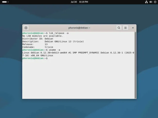 Debian 13.1 Released With An Initial Batch Of Fixes - Phoronix
