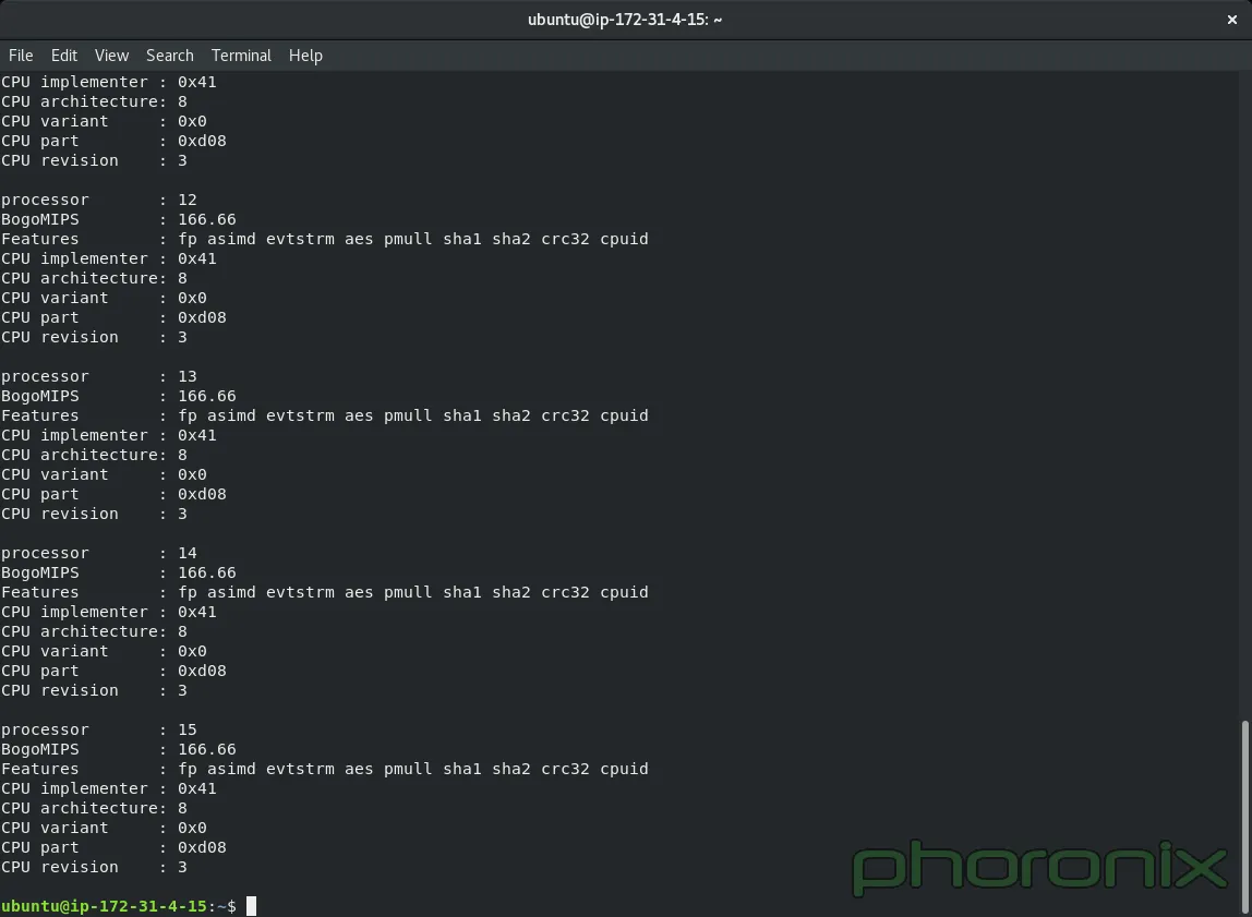 [Phoronix] Benchmarking Amazon's ARM Graviton CPU With EC2's A1 Instances Image (Amazon Graviton 1)