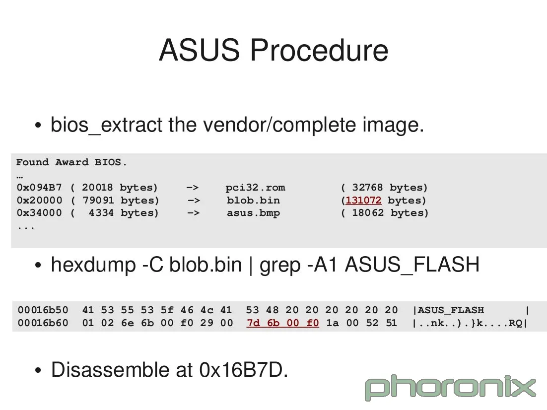[Phoronix] How To Reverse Engineer A Motherboard BIOS Image (Coreboot ...