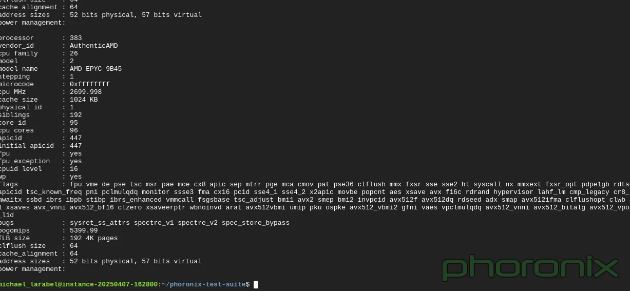 [Phoronix] Google Cloud C4D Performance Benchmarks At The Top-End Show 39% Generational ...