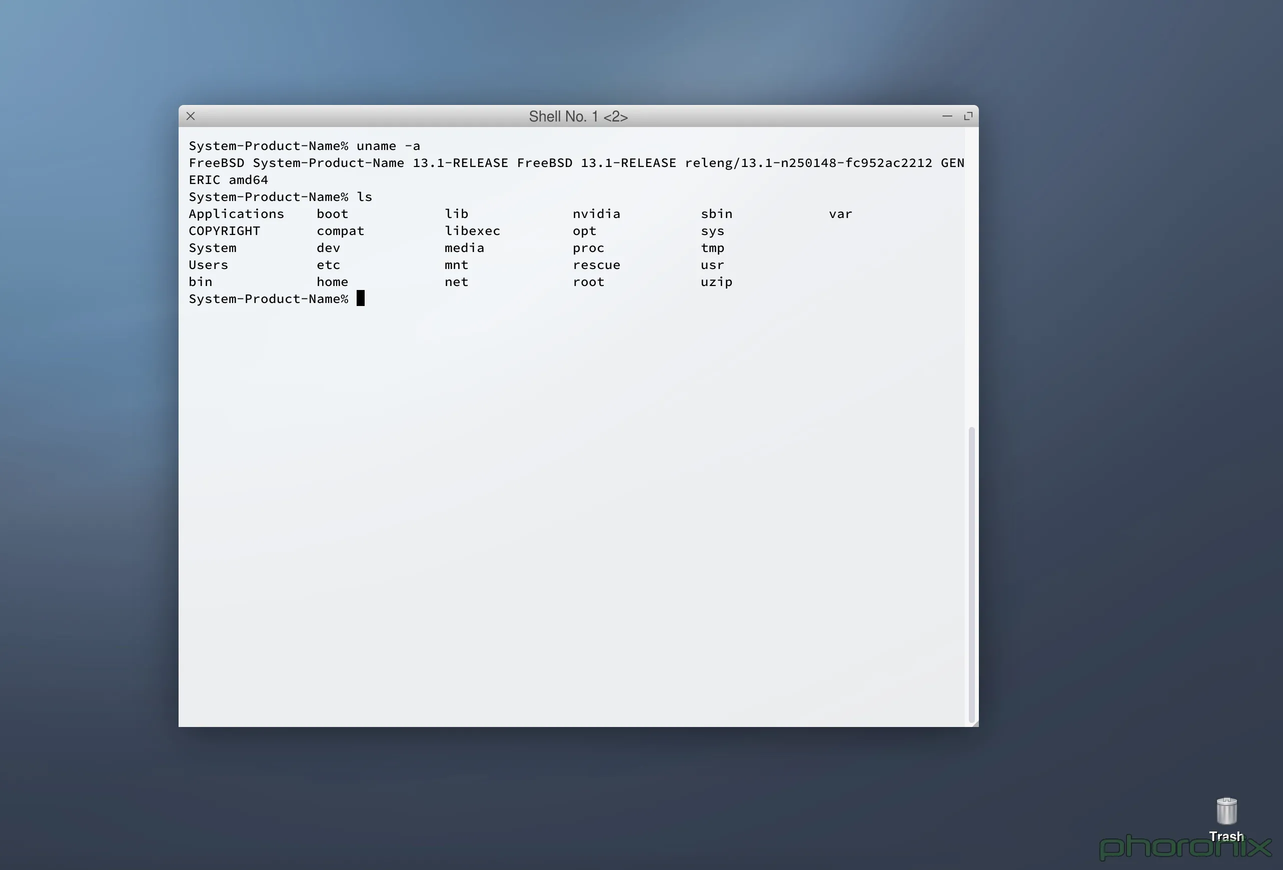 [Phoronix] Running The macOS-Inspired, FreeBSD-Powered helloSystem v0.8 On AMD Zen 4 Image ...