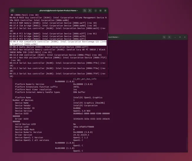Intel Battlemage Showing Off Nice OpenCL Gains With Newest Open-Source Compute Stack - Phoronix
