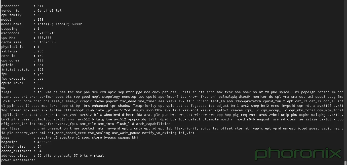 [Phoronix] Intel Xeon 6980P "Granite Rapids" Linux Benchmarks Image ...