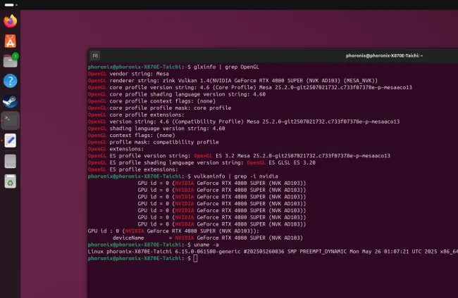 Mesa 25.2 NVK vs. NVIDIA R575 Linux Graphics Performance For GeForce RTX 40 Series - Phoronix