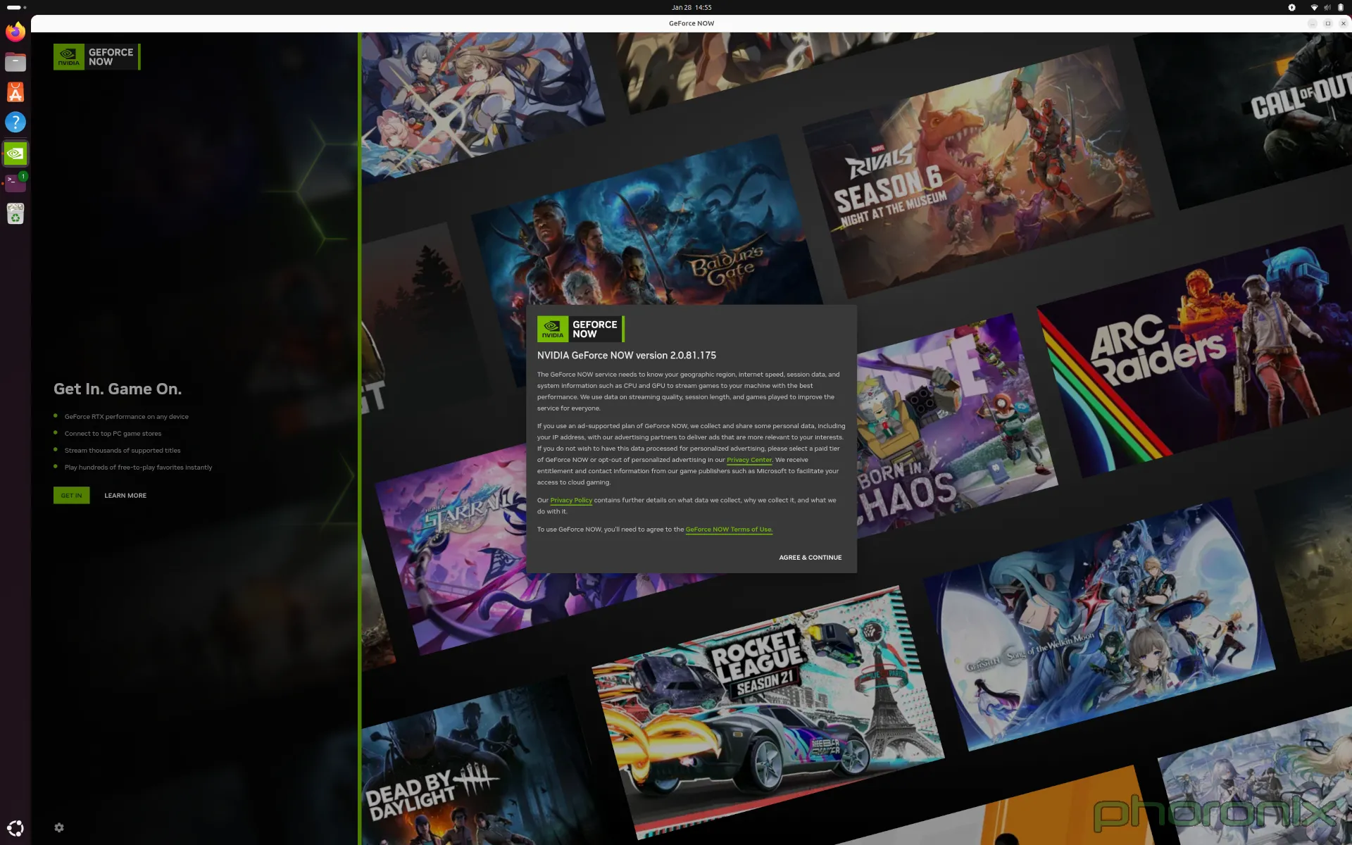 Phoronix Nvidia Geforce Now Is Now Available Natively On Linux In