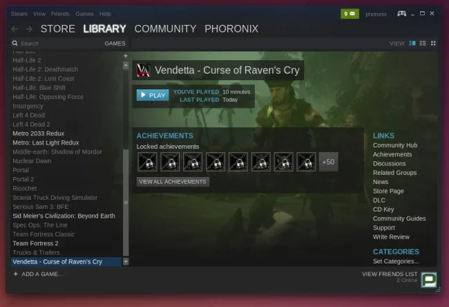 Vendetta Curse of Raven's Cry Is Another Sad Linux Game Port - Phoronix
