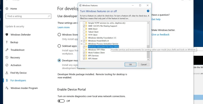 Windows Subsystem For Linux The Windows 10 Creators Download Windows